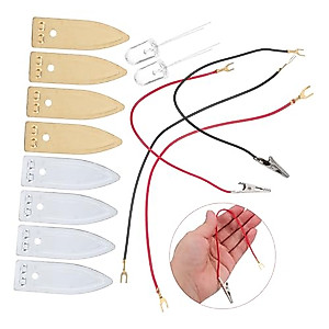 Gatuida 1 Set Battery Experiment Kit Experiment Tools Copper Anode Fruit Battery Experiment Supplies Fruit Battery Experiment Plates Electrode Material Copper Plate Electrode Strips Zinc