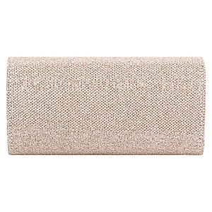 Naimo Flap Dazzling Clutch Bag Evening Bag With Detachable Chain