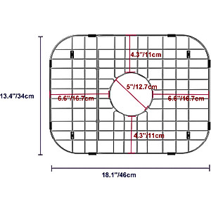 SANNO Kitchen Sink Grate Stainless Steel Sink Protector for Kitchen Sink Over The Sink Expandable Dish Drying Rack, Dish Drainer
