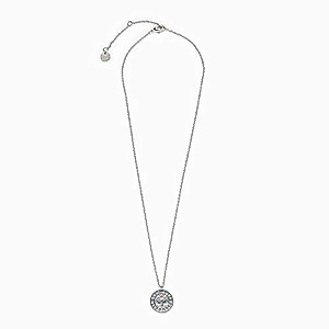 Pura Vida Silver Live Free Medallion Necklace - 16 Inches, 2" Extender