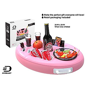 DIVEBLAST: Premium Floating Drink Holder for Pool, Hot Tub Accessories for Adults - Pool Drink Holder Floats, Swimming Pool Accessories for Adults, Drink Floaties for Pool, Pool Drink Floats