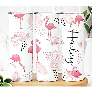 Personalized Vacation Tumbler, 20oz Tumbler with Lid, Flamingo Tumblers, Beach Vacation Tumbler, Bridesmaid Tumbler, Personalized Tumbler, Bridesmaid Gift, Personalized Vacation Tumbler