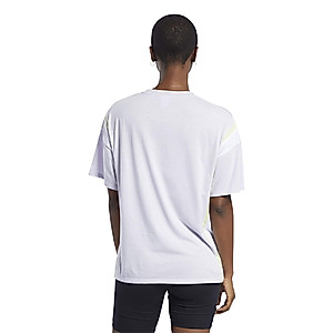 Reebok Workout Ready Meet You There Oversized Tee, Lilac Frost, 2XS
