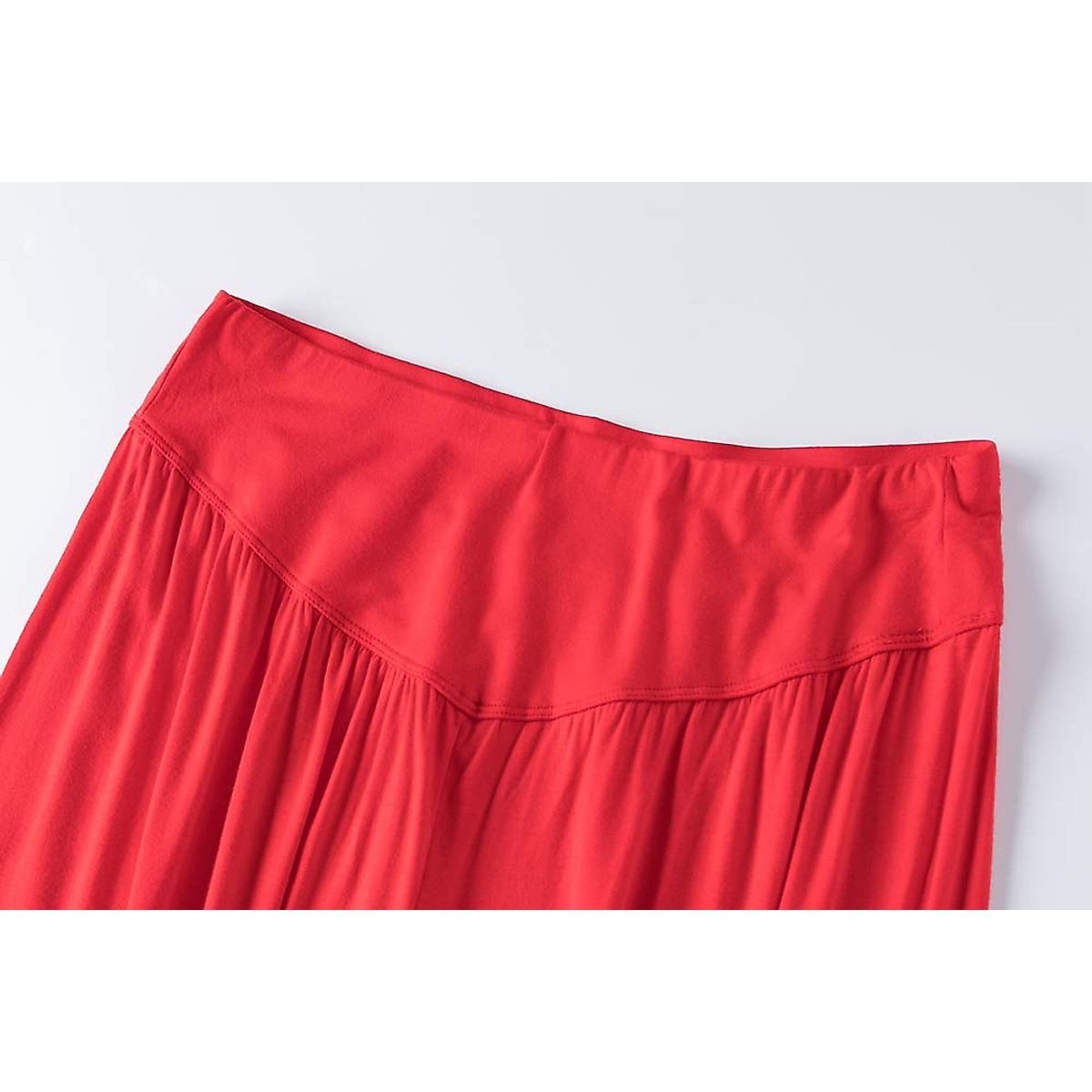 AvaCostume Womens Modal Cotton Soft Yoga Sports Dance Harem Pants, XXL, Red