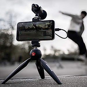 Shure MV88+ Video Kit - Digital Stereo Condenser Microphone for Apple and Android, with Manfrotto PIXI Tripod, Phone Clamp, Mount, iOS and USB-C Cables for Next-Level Compatibility and Connectivity