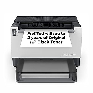 HP Laserjet Tank 2504dw Wireless Black & White Printer Prefilled with Up to 2 Years of Original Toner (2R7F4A)