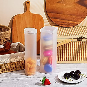 6 Pcs Plastic Cracker Keeper Small Cracker Container Cracker Storage Containers Plastic Airtight Kitchen Container Cookie Storage Round and Square Cracker Keeper for Dry Food Cookie Stay Fresh