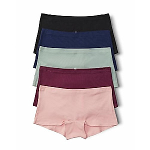 Victoria's Secret PINK Cotton Boyshort Panty Pack, Panties for Women, Cotton Underwear for Women, Cotton Panties, Boyshort Underwear, Multi (XL)