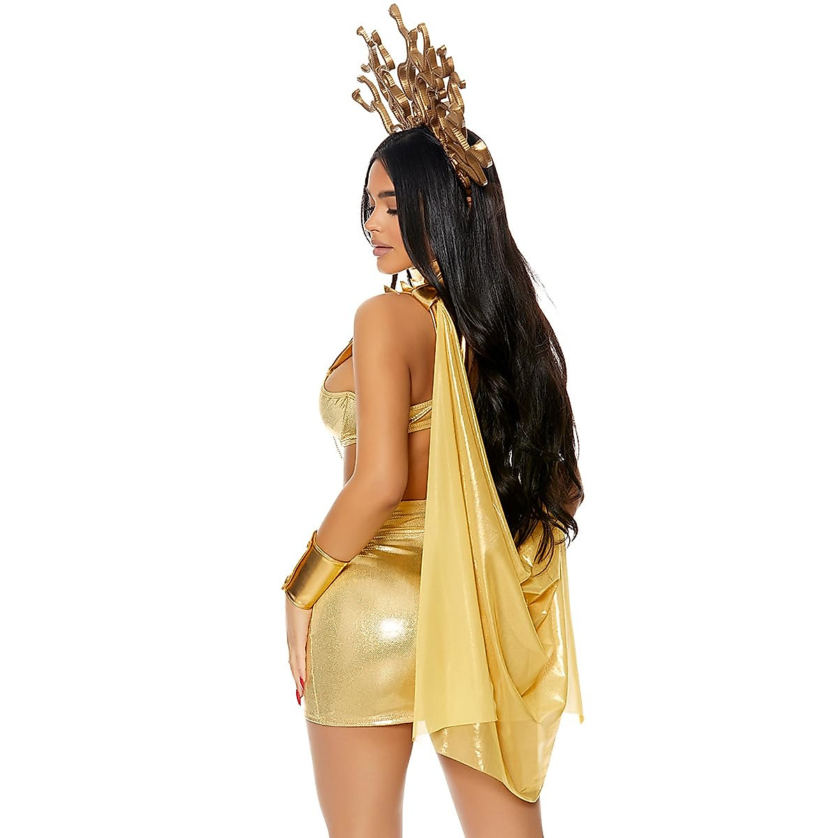 Forplay Women's Punishment is Beauty Medusa Costume, Gold, M/L