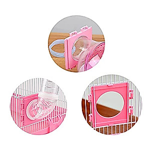 WishLotus Hamster Tunnel Pipe Fittings, 4pc 2.3 Inches Hamster Cage Tunnel Connector, Hamster Cage External Interface Accessories Hamster Cage Accessories Module (Blue, 2pc)