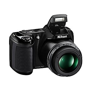 Nikon Coolpix L340 20.2 MP Digital Camera with 28x Optical Zoom and 3.0-Inch LCD (Black) (Renewed)