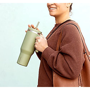 Hydrapeak Voyager 40 oz Tumbler With Handle and Straw Lid, Tumbler, 40 Oz Tumbler Handle, Tumbler Lid Straw, Tumblers, 40oz Tumbler With Handle (Lavender)