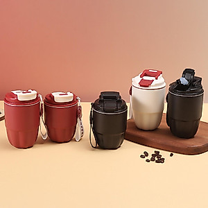 Vacuum Cup，Stainless Steel Mini Coffee Cup，10.8 Oz Small Capacity Double Drinking Cup，Suitable for Both Cold and Hot Drinks, Carried During Travel