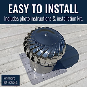 AdaptAIR Shipping Container Vent, Add 12-inch Whirlybird/Solar Vent, Reduce Heat & Condensation