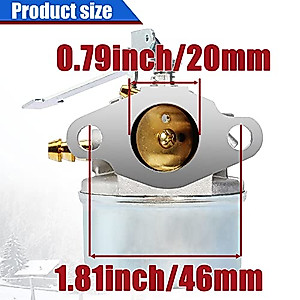 YOFMOO Carburetor Compatible for Toro CCR Powerlite CCR1000 38170 38171 38172 38173 38175 38176 38177 38178 38182 38183 38190 38191 38195 38196 38400 38405 Craftsman Tecumseh Yardmachine Snowblower