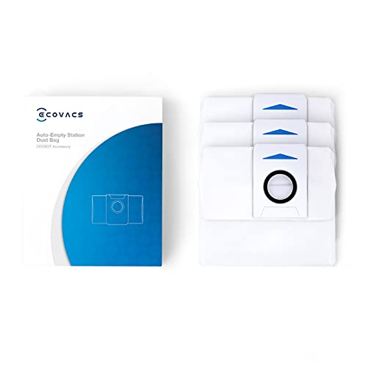 ECOVACS Disposable Dust Bag for DEEBOT T20 Omni, X1 Omni and T10 Omni Robot Vacuum and Mop Cleaner ( Packaging May Vary )