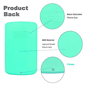 Basic Calculator Dual Power 8 Digit Silicone Button Desktop Calculator (4 Colors, Set of 8)