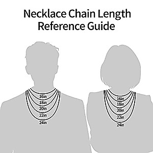 Zocomi Layered Cross Necklace for Men Boys Stainless Steel Cross Pendant Cuban Link Chain Religious Christian Christmas Gift Valentine's Day Him(Silver)