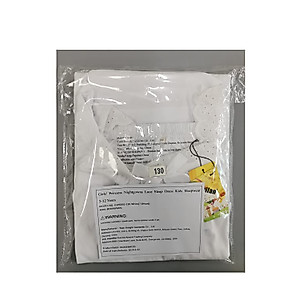 PUFSUNJJ Girls' Princess Nightgowns Lace Sleep Dress Kids Sleepwear 3-12 Years White