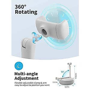 SAIJI Cell Phone Pillow Holder for Bed, Adjustable Angle Height Phone Pillow Stand for Watching Video On Bed/Sofa/Lap, Fit for 4.7"-7.0" Cell Phones(Grey)