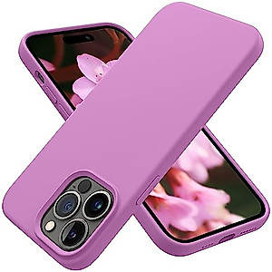 OTOFLY Designed for iPhone 14 Pro Max Case, Silicone Shockproof Slim Thin Phone Case for iPhone 14 Pro Max 6.7 inch (Lilac Purple)