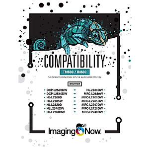 IMAGINGNOW – Brother TN630 Genuine Standard Yield Toner Cartridge OEM Replacement - High Page Yield – Premium Cartridge Replacement