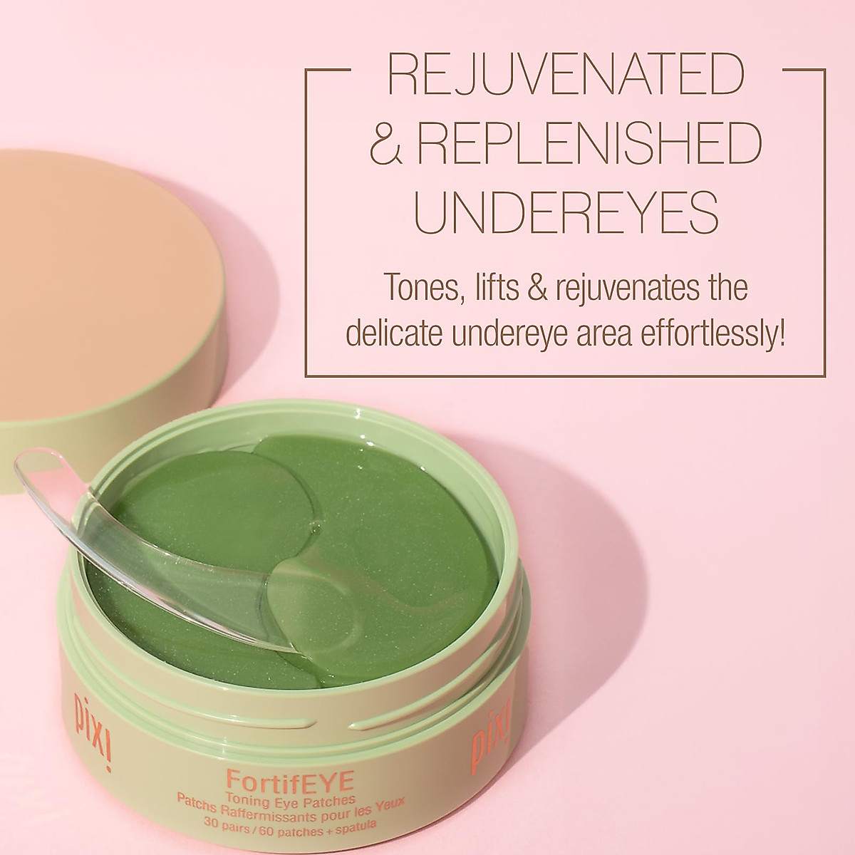 Pixi FortifEYE Hydrogel Under-Eye Patches, 30 Pairs, 60 Patches