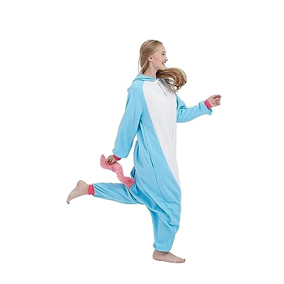 SimZoo Adult Animal Onesie Pajamas, Men and Women's Unicorn Costume Sleepwear, One-Piece Unisex Homewear