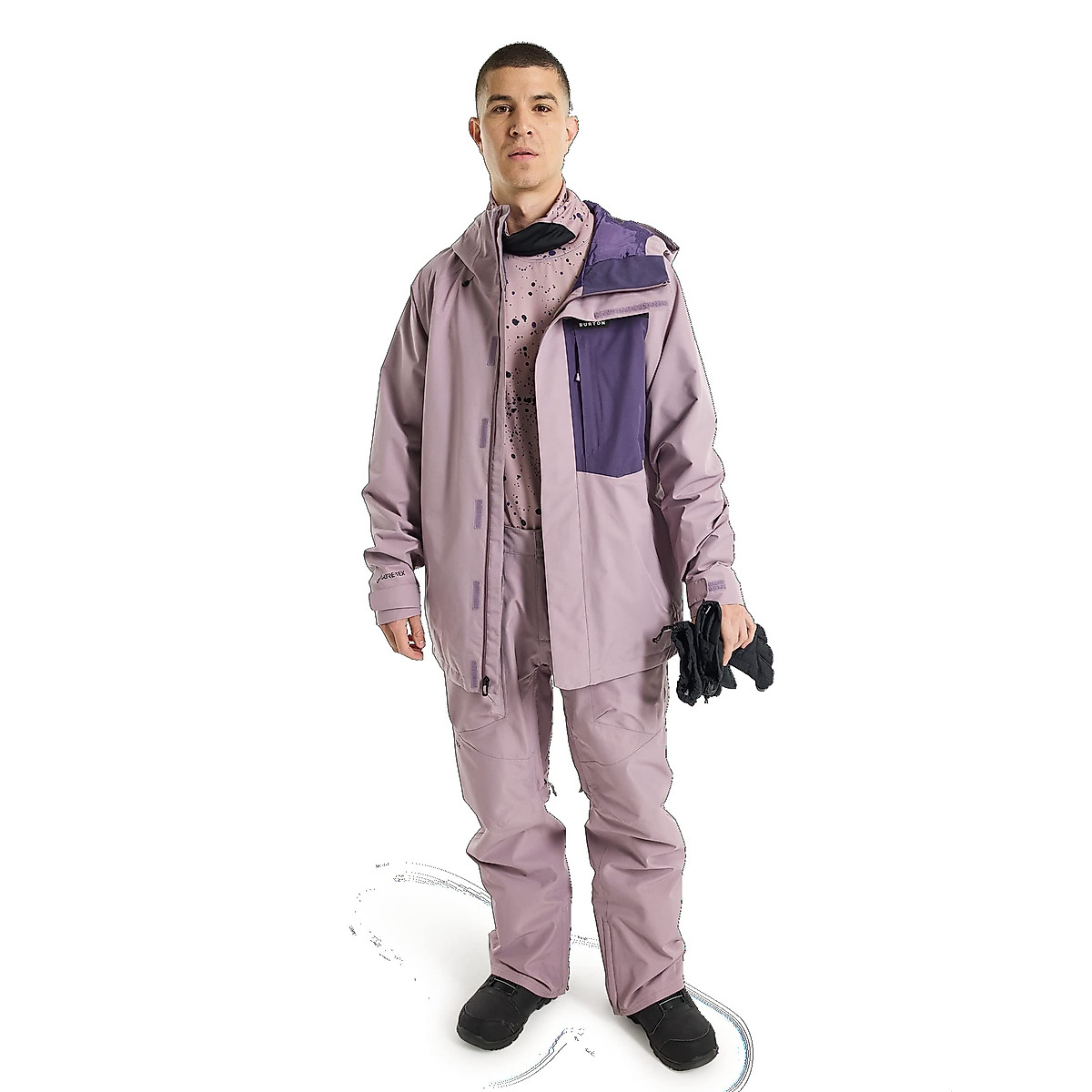 Burton Men's Standard Powline Gore-TEX 2L Jacket, Elderberry/Violet Halo, Medium