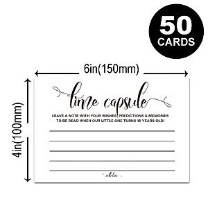 AMAHEJMO 50 Words of Wisdom Advice Cards, Advice and Wishes cardsfor the Bride, Retirement or Graduation Party, Baby or Bridal Shower Games, Birthday Party, Engagement,4x6