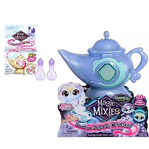 Magic Mixies Glow in The Dark Magic Genie Lamp - Starlight Magic Plus A Magical Mist Refill Pack for Magic Genie Lamp Bundle