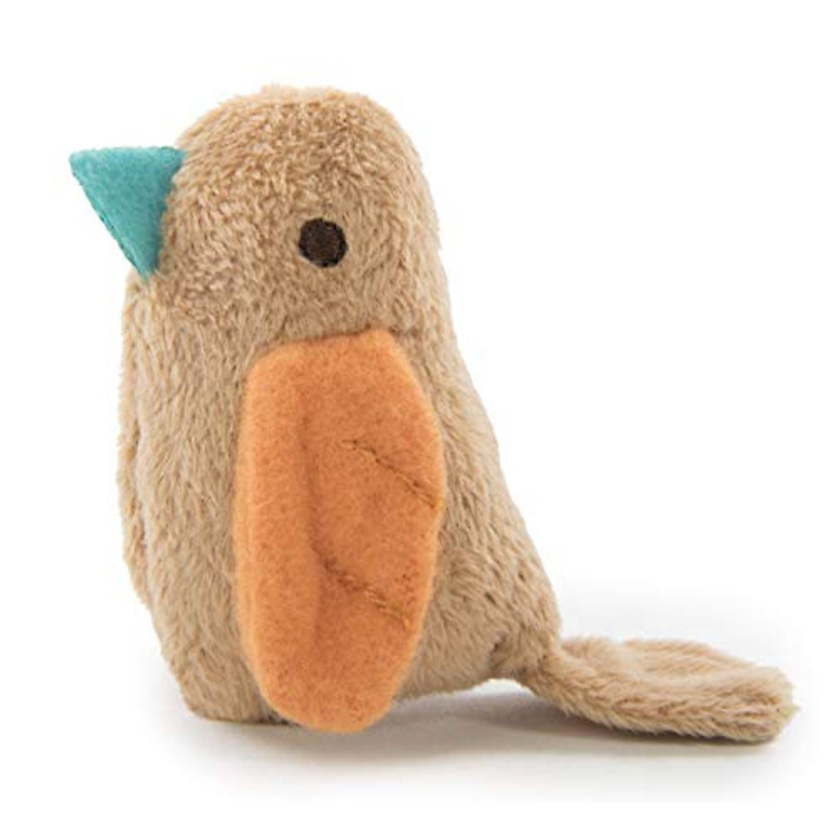 SmartyKat Chickadee Chirp Electronic Sound Cat Toy, Contains Catnip, Battery Powered - Light Brown, One Size