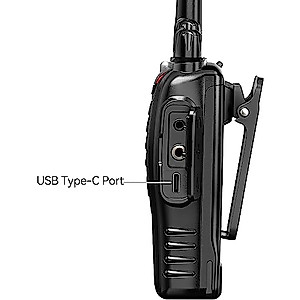 Arcshell Rechargeable Long Range Two-Way Radios with Earpiece 4 Pack Walkie Talkies Li-ion Battery and Charger Included