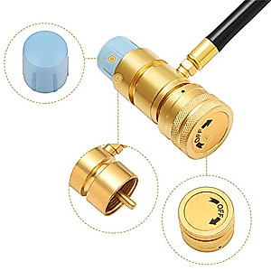 Propane Torch,Wale&Morn Propane Torch Head,Welding Torch,Mapp Gas Torch,Hose Length 1.5M,Maximum Operating Temperature 1900℃/3600℉ for Welding, HVAC, Brazing, Barbecue or Plumbing