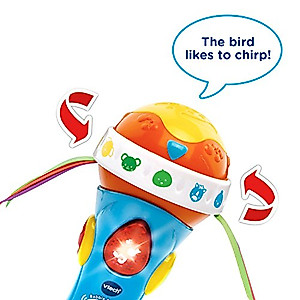 VTech Baby Babble and Rattle Microphone, Blue Small