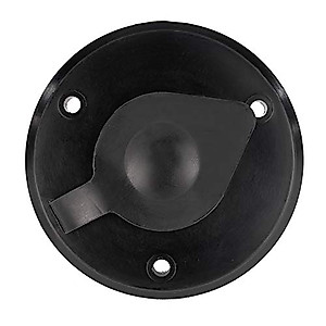 RecPro RV Cable TV Plate | Coaxial Cable Connector | Black or White Option | 1 or 2 Option (Black, 1 Outlet) | Made in America