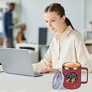 WFSJRED Sorority Gifts Sisterhood 12 oz Insulated Mug for Coffee Mug with Leak-Resistant closeable hot lid for hot Drinks with Handle (Sorority 1913)