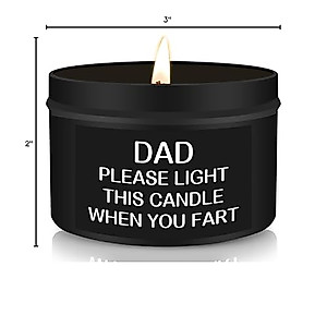 Father's Day Gifts from Daughter Son Wife Kids, Funny Fathers Day Dad Gifts for Dad Step Dad Bonus Dad New Dad Grandpa Men Gifts, Daddy Gift Ideas Gag Cool Gifts for Dads, Happy Fathers Day Candle