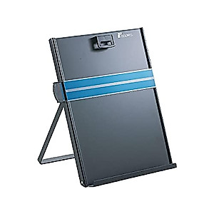 Fellowes 11053 Metal Copyholder, Steel, 200 Sheet Capacity, Black