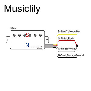 Wilkinson M Series Ceramic Mini Humbucker Electric Guitar Neck Pickup for Les Paul/Fire-bird, Chrome