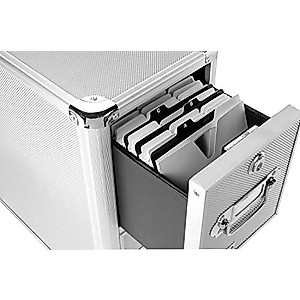 Vaultz A to Z CD and DVD Storage File Guides, 26 Guides per Box, Black (VZ01176)