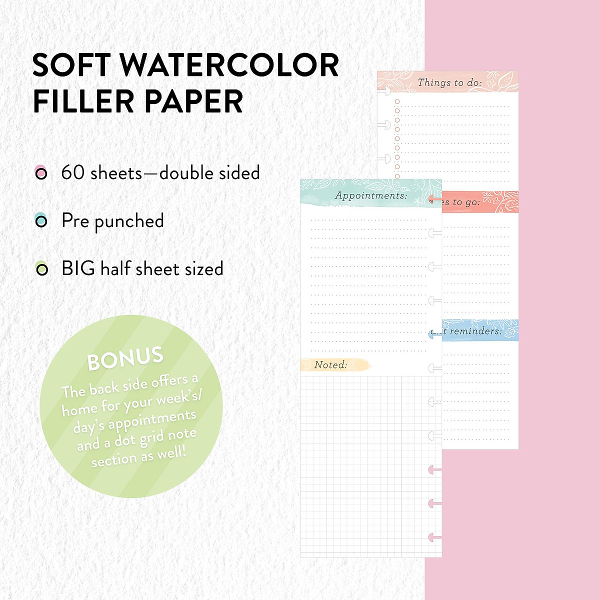 Me & My Big Ideas Planner SKN Big Fill, Soft Watercolor