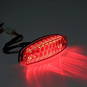 FVRITO 12V Led Rear Brake Tail light for 50cc 70cc 90cc 110cc 125cc Taotao 110B Boulder B1 Coolster 3050C Vitacci HAWK Peace Roketa Sunl BMS Bamboo RPS Raider 6 ICEbear JCL Chinese Quad ATV 4-Wheeler