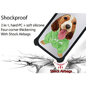 Aroepurt Case for Samsung Galaxy A40 Case Compatible with Samsung Galaxy A40 Phone Case Cover [with Tempered Glass Screen Protector][PC + TPU 2 in 1][Ring Support] [Silver Reflect Light] DYH-SSG