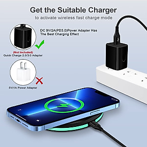 Google Pixel 7a 7Pro 6 Wireless Charger Pad Fast Charging Station for Google Pixel 8Pro/8/7/6/5/4/3,15W Certified Fast Wireless Charging Mat for iPhone 15 14 13 12,Samsung Galaxy S23/S22/S21/S24/S24+