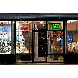 190025 OPEN Shoe Repair LADIES Leatherworking Boot Shop Store Display LED Light Neon Sign (12" X 8", Orange)