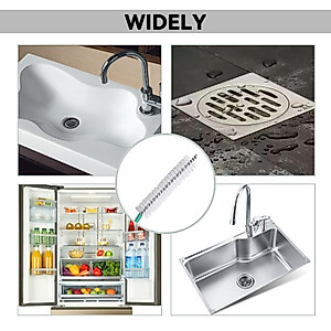 NTNEV Auto Sunroof Drain Cleaning Tool, Cleaning Brush Hose Pipe Brush, 118INCH Drain Brush Long Pipe Cleaners for Car, Tube Cleaning Brush Slim Drain Dredging Tool for car and Fridge