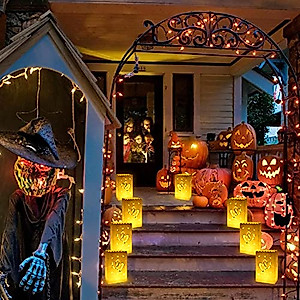 20pcs White Luminary Bags Outdoor Special Lantern Luminary Bag with Duo Heart Reusable Flame Resistant Paper Bags with Cotton Material for Wedding Valentine Engagement Marriage Proposal Decorations