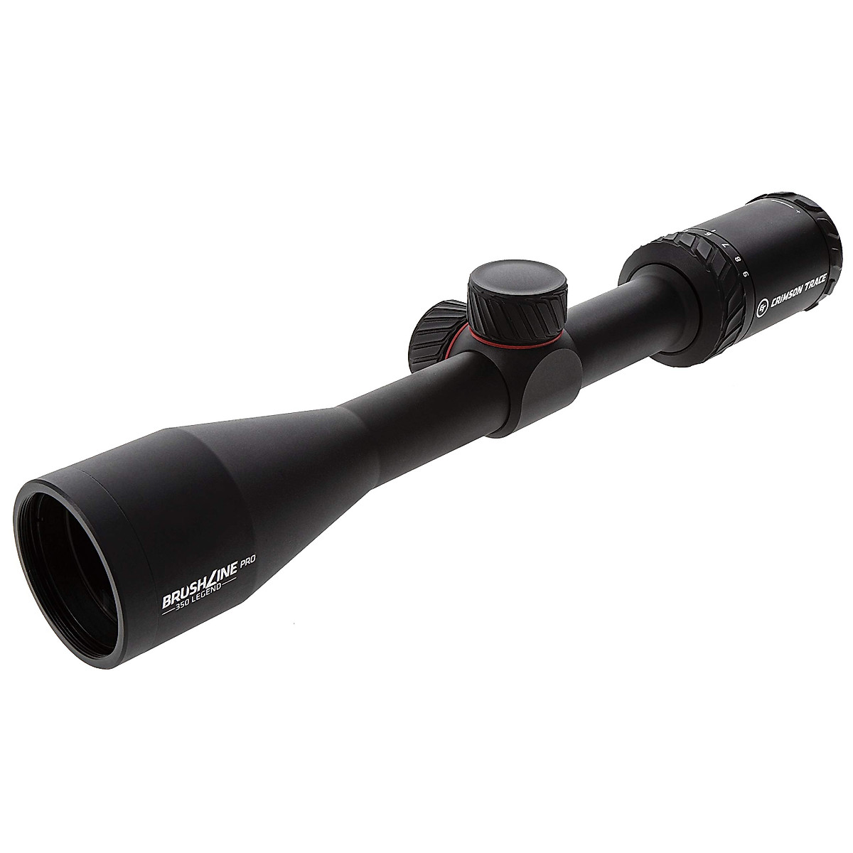 Crimson Trace Brushline Pro 3-9x40mm Riflescope with SFP, BDC 350 Legend Reticle, Lightweight Solid Construction, Scope Caps and Lens Cloth for Hunting, Shooting and Outdoor