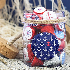 Ahoy It's a Boy Baby Shower Thank You Stickers - 1.75 in - 40 Labels